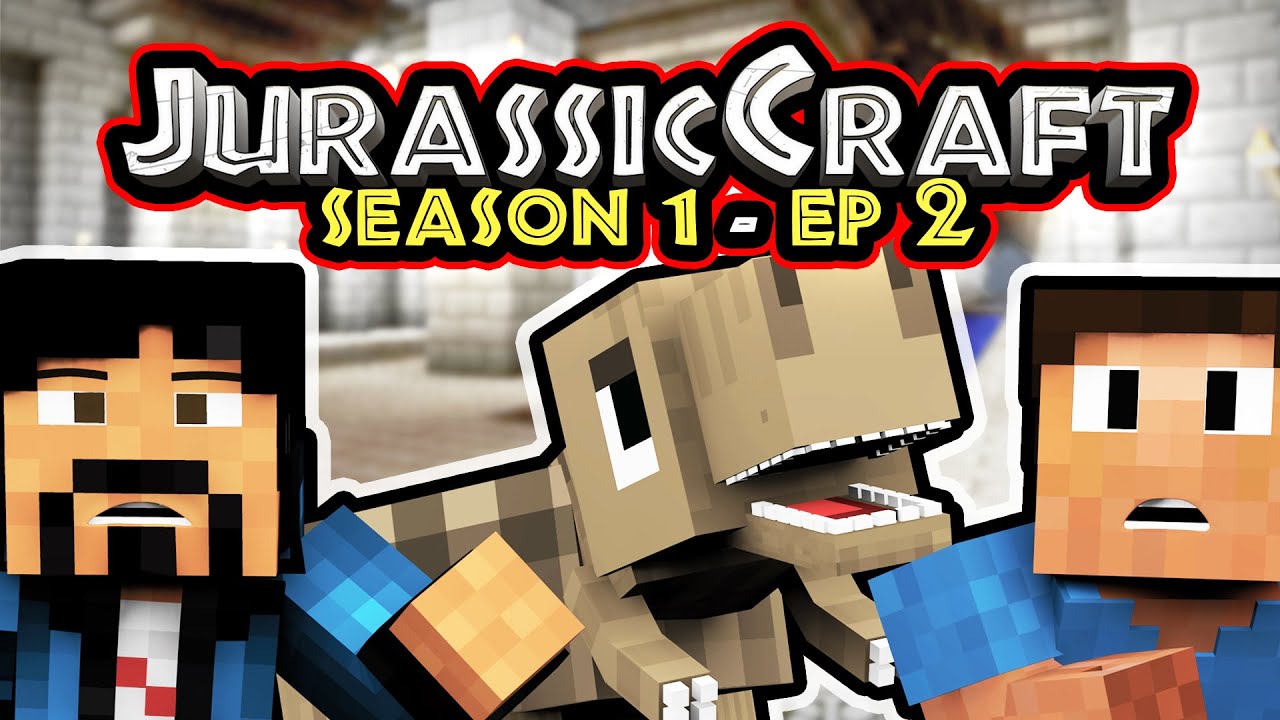 We Found An Underground City | Jurassic Craft Ep. 2 - YouTube