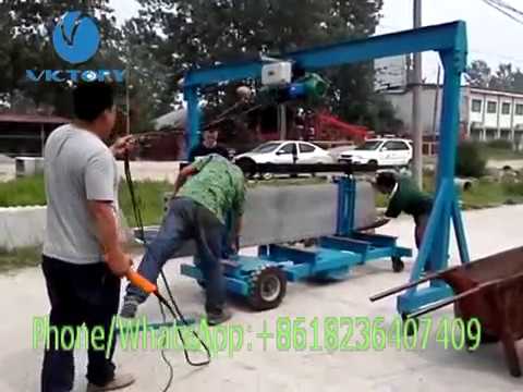Light Wall panel lifting machine with panels clamp - YouTube