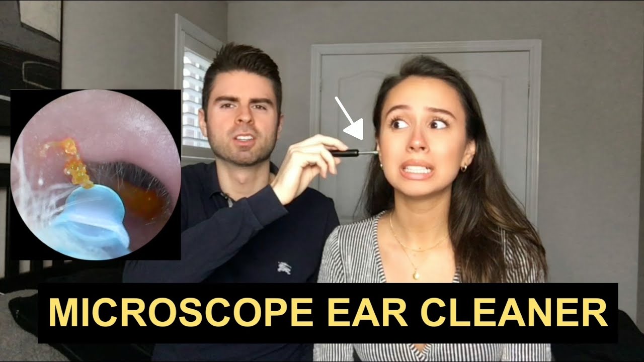 TRYING A MICROSCOPE EAR CLEANER - YouTube