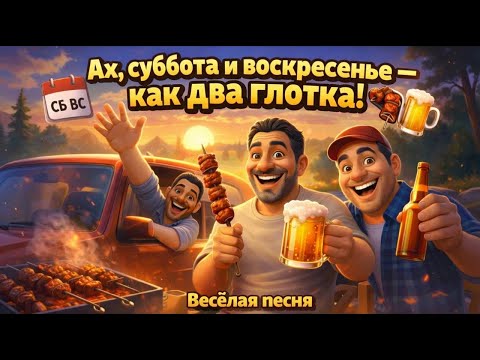 📅 Ах, суббота и воскресенье — как два глотка 🍖🍻 | Гимн выходных с юмором (Клип)