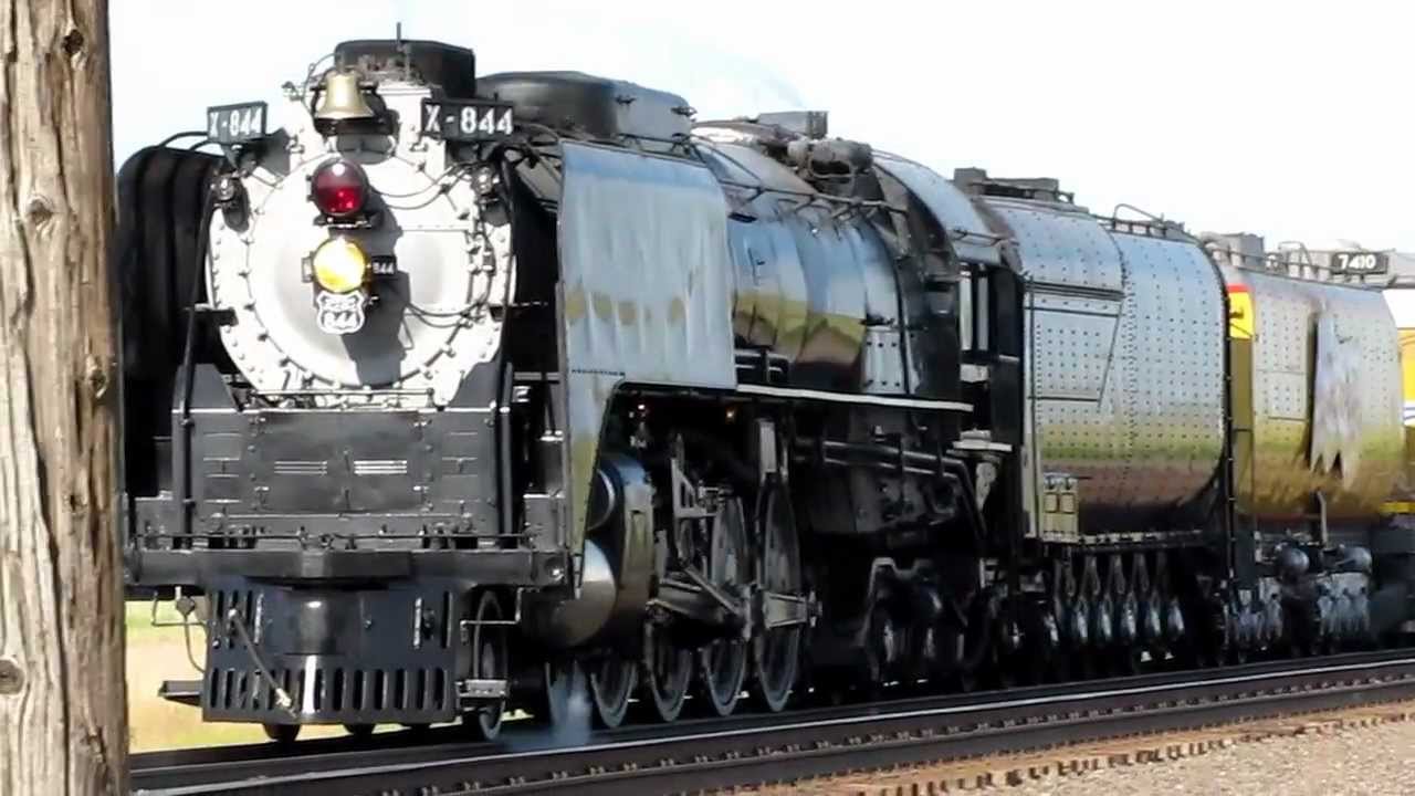 Union Pacific Steam Locomotive UP 844 - YouTube