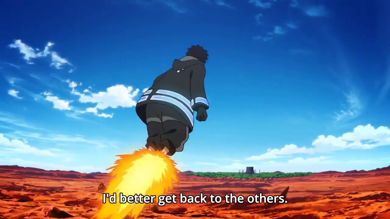 SHINRA USES ADOLLA BURST TO KILL DEMON TEMPE IN A SECOND - YouTube