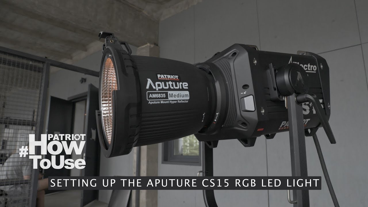 PATRIOT How to Use | Setting up the Aputure CS15 RGB LED Light - YouTube