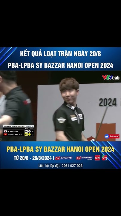 Nhiều cơ thủ Việt Nam phải dừng bước tại giải PBA-LPBA SY Bazzar Hanoi Open 2024 #vtvcab # ...
