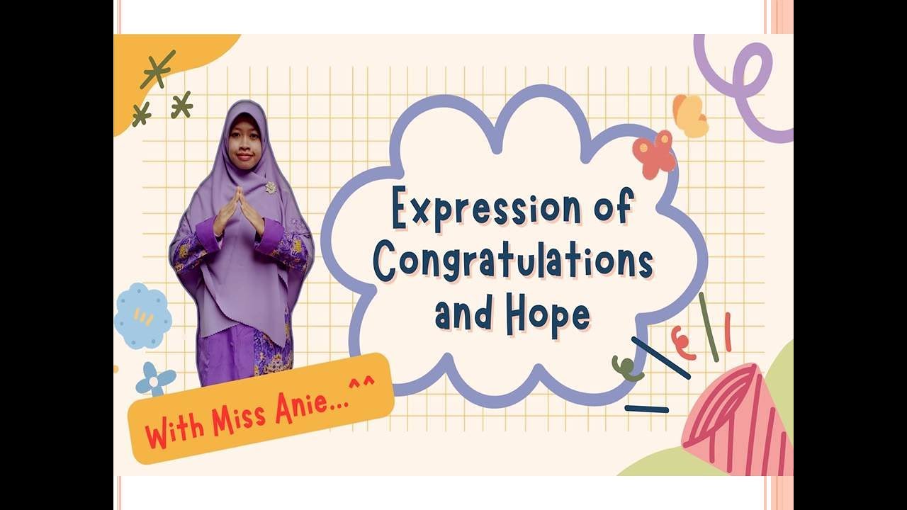 Expression of Congratulations and Hope/Wishes - YouTube
