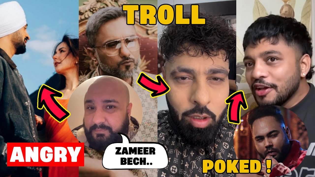 B PRAAK ANGRY ON DILJIT DOSANJH🤬 YOYO AGAIN TROLLED BADSHAH | HARJAS ...