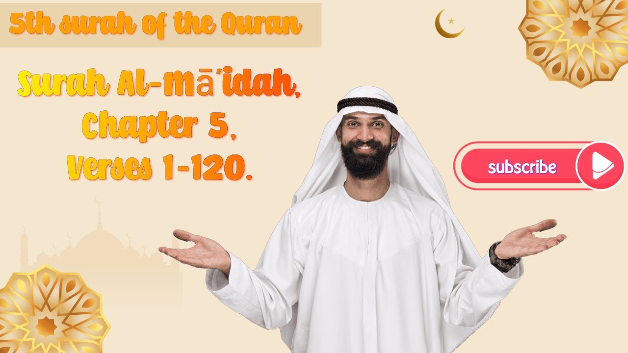 Fifth surah of the Quran [English version.] - YouTube