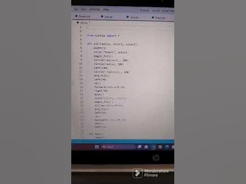 Create yin yang ☯️☯️ using python....#coding #programming #python #pythonprogramming - YouTube