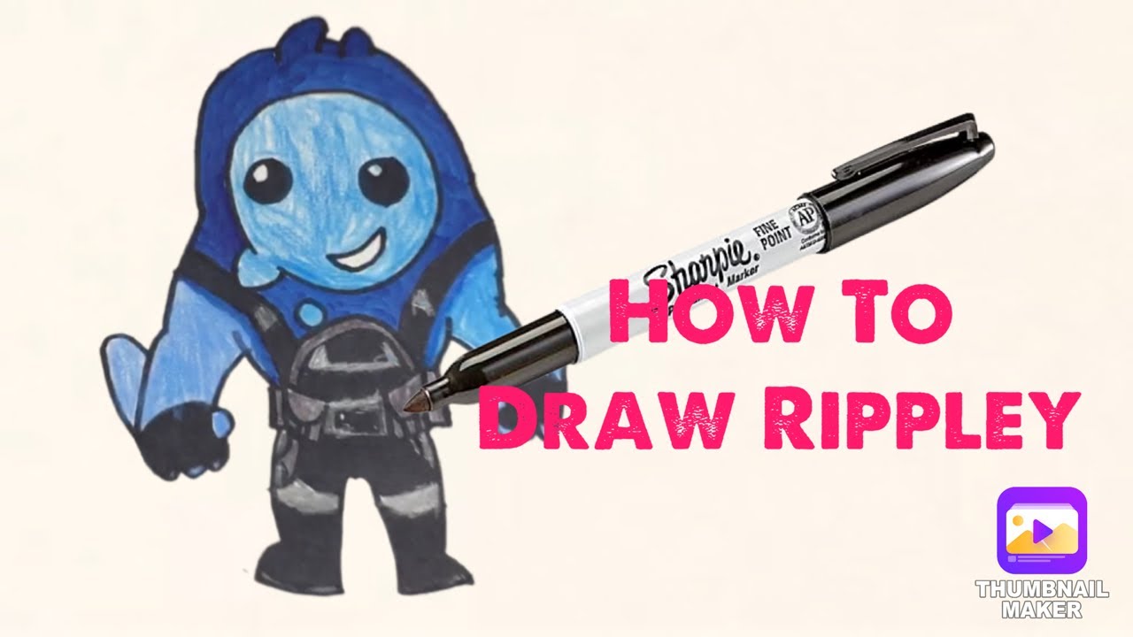 How To Draw Chibi Rippley Fortnite - YouTube