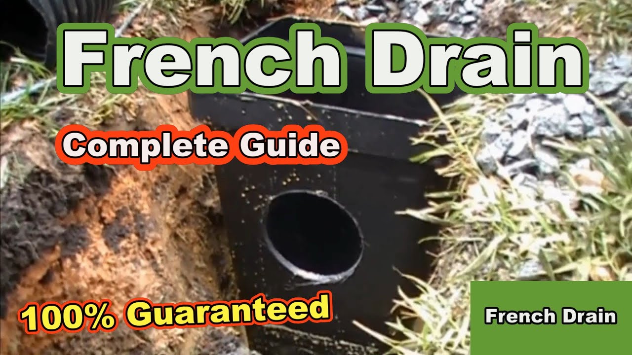 How to Install a French Drain - The Secret is... - YouTube