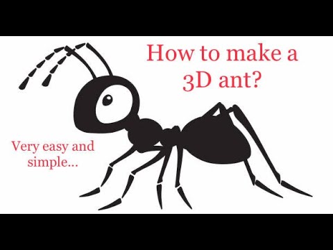 How to make a 3D ant with spoon? - YouTube