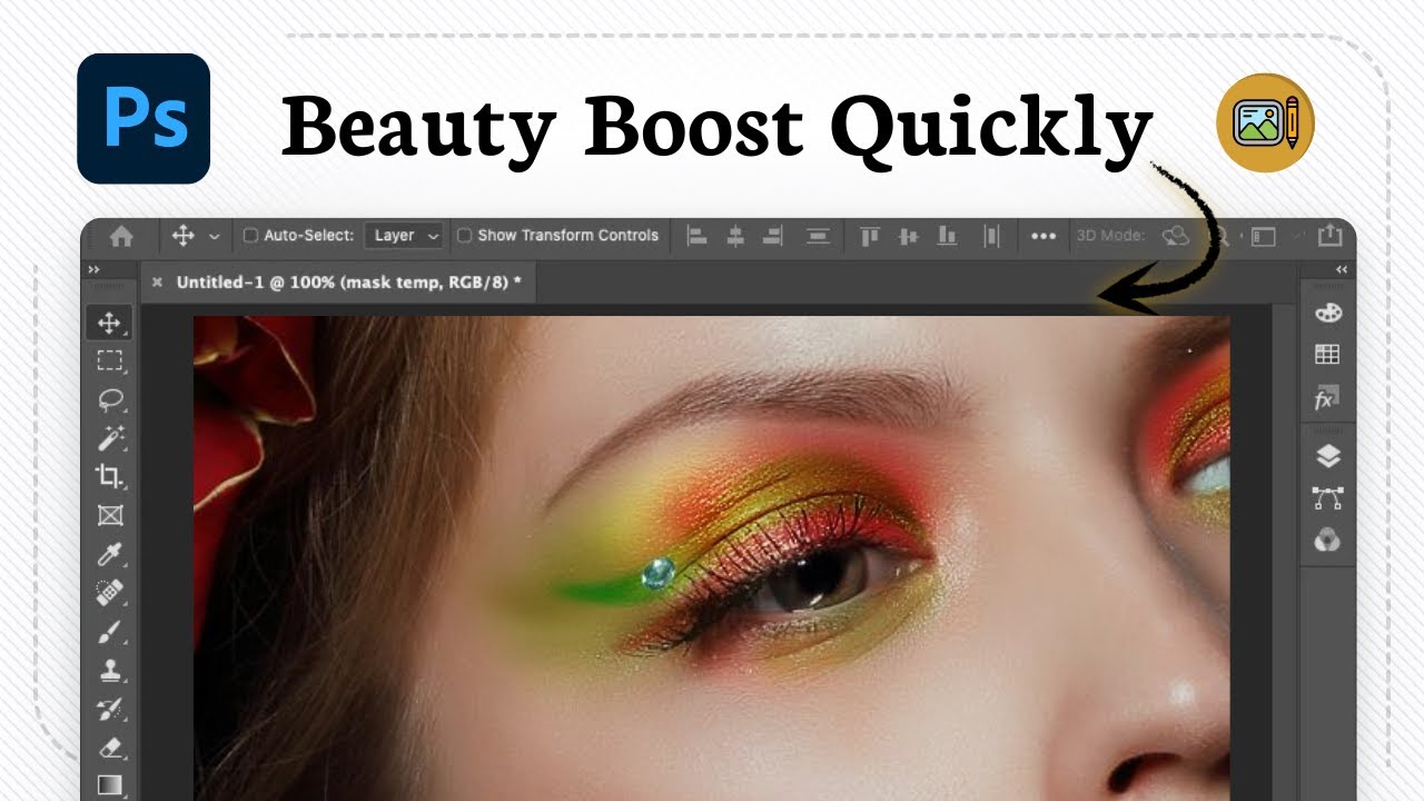 How to add makeup on face in Photoshop (Makeover Optimized) - YouTube