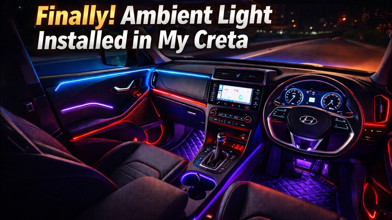 Ambient Light in My Creta 🔥 #Creta Diesel #colorful # ...