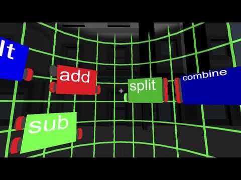 VR-friendly node-based programming demo - YouTube