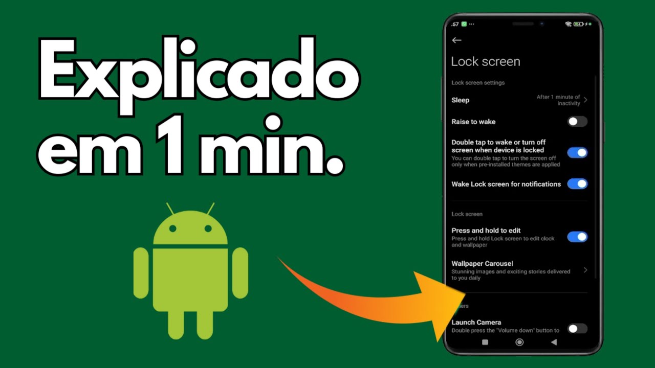 Como ativar o toque duplo para ligar e desligar a tela em um celular Samsung - Tutorial - YouTube