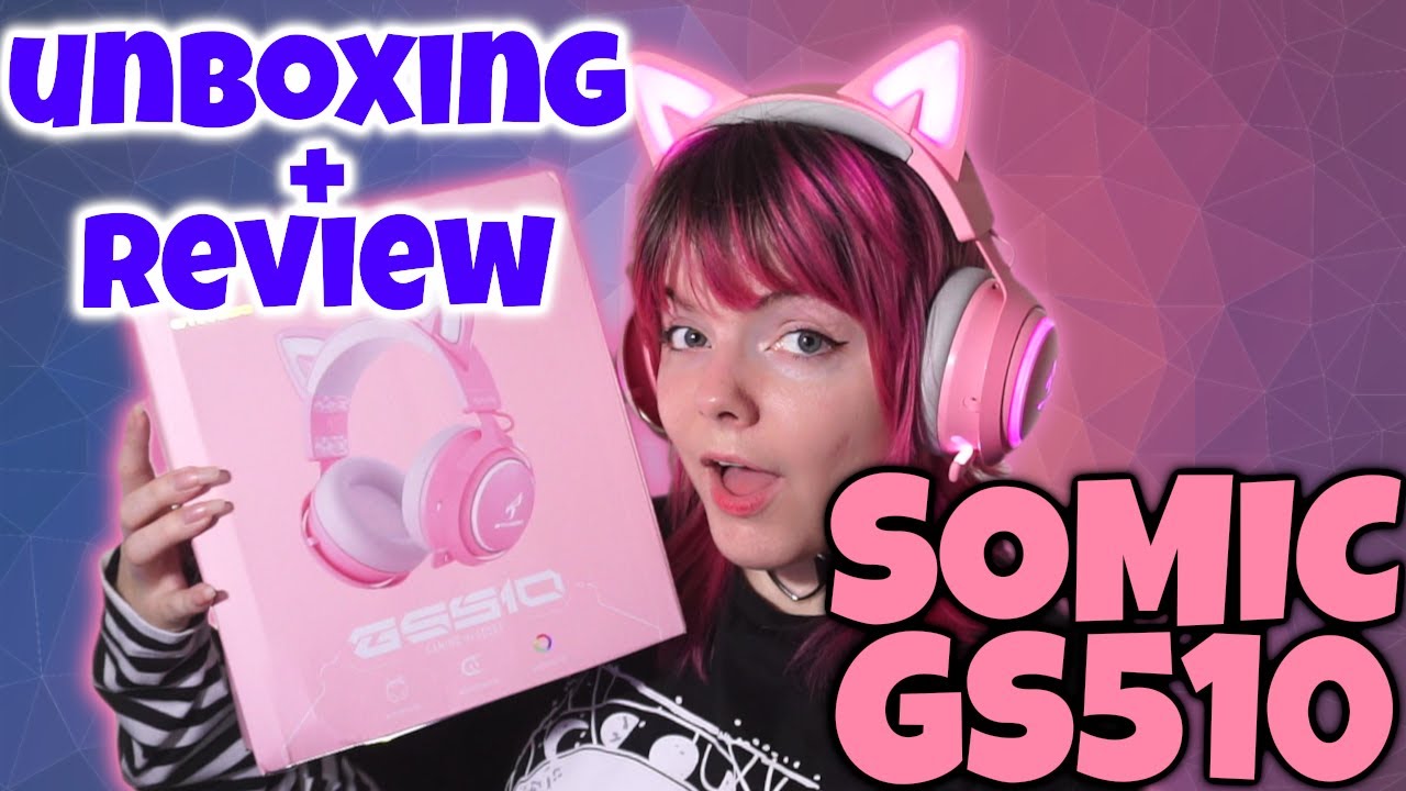 SOMIC GS510 Wireless RGB Kitty Headset Unboxing + Review + DISCOUNT ...
