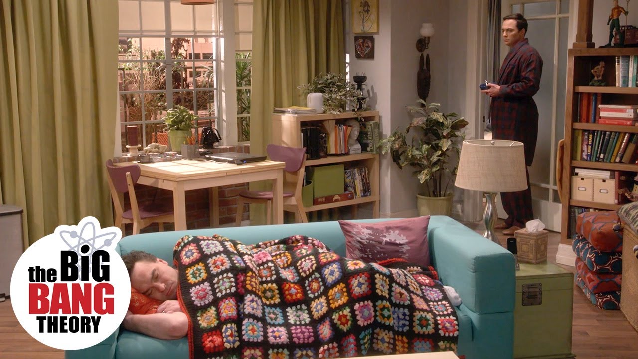 Someone's Sleeping on Sheldon's Couch | The Big Bang Theory - YouTube