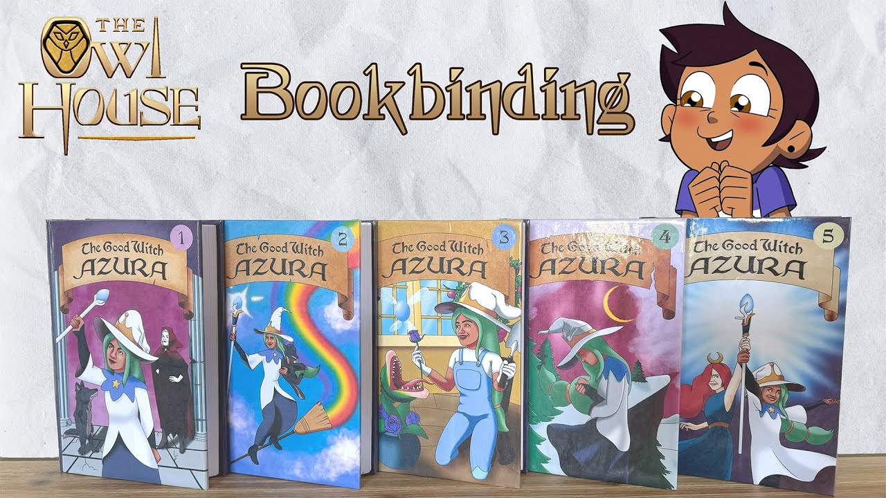 Making THE GOOD WITCH AZURA Books from THE OWL HOUSE (Bookbinding ...