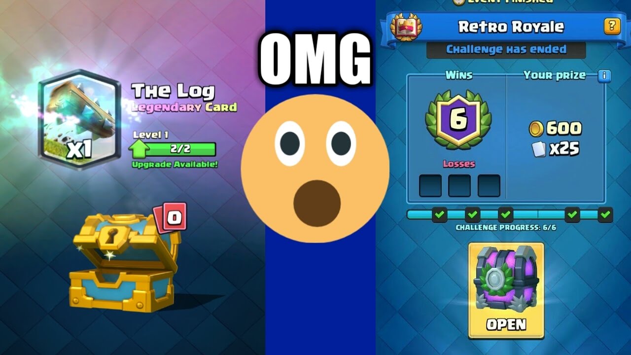 Clash Royale BG:The Log!!/Retro Royale Challenge! - YouTube