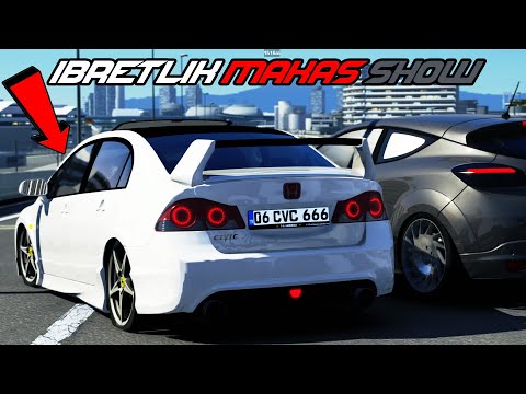 K20 SWAP HONDA CİVİC FD6 İLE İBRETLİK MAKAS SHOW !! HONDA CİVİC FD6 MODU !! ASSETTO CORSA | T300RS