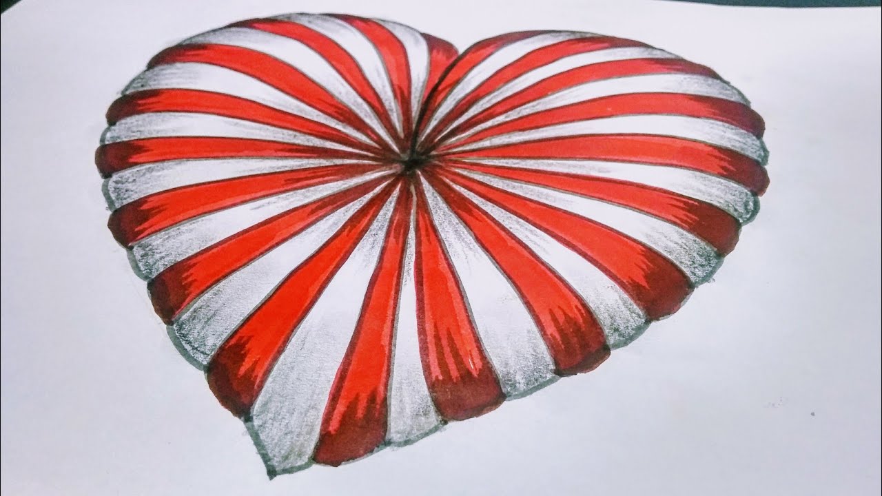 love sign design | how to draw a geometric design by ink pen - YouTube