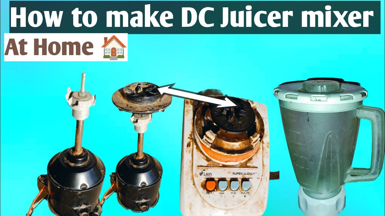 We made DC Juicer mixer Machine , New invention home made its amazing 😍 ...