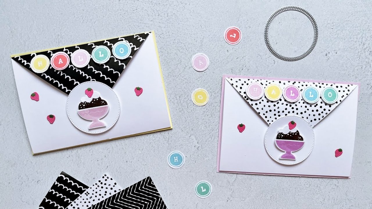 Tutorial Envelope Flap Card - YouTube