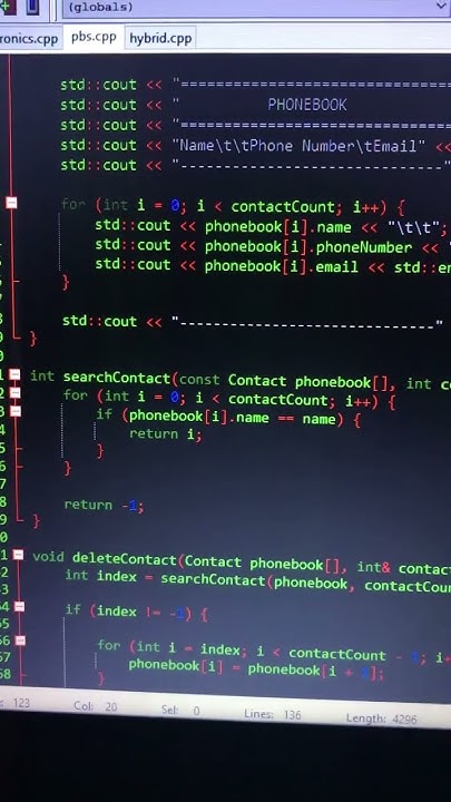 Phonebook Contacts C Code Codinglife Cpp Codemasters Coderstokyo