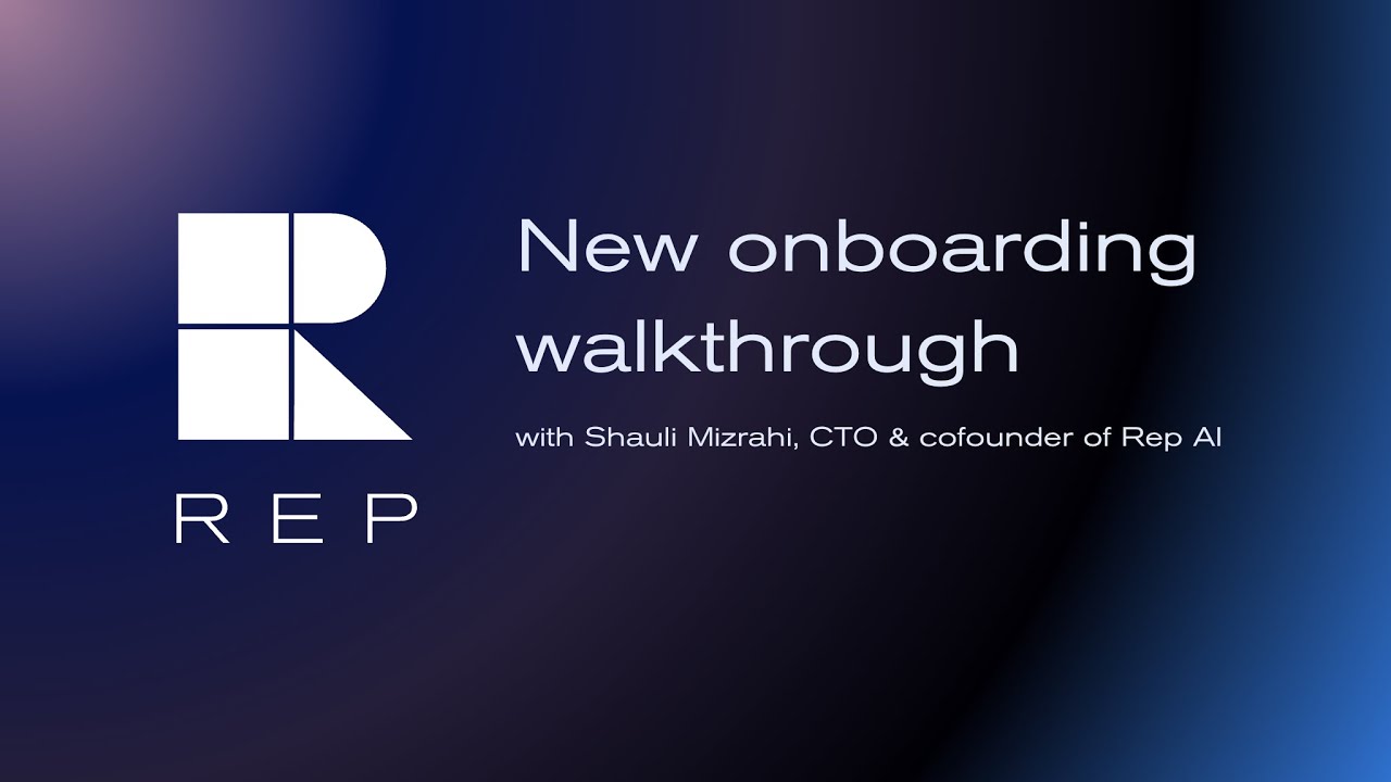 Rep Onboarding Example - YouTube