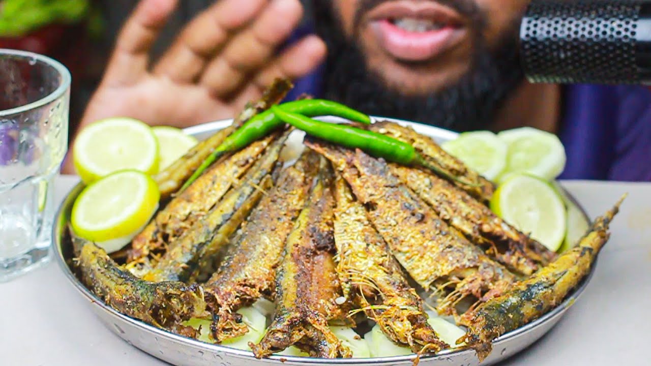 SEA FISH EATING WITH RIECE, SALAD, ASMR | JHATKA FISH EATING | MUKBANG ...