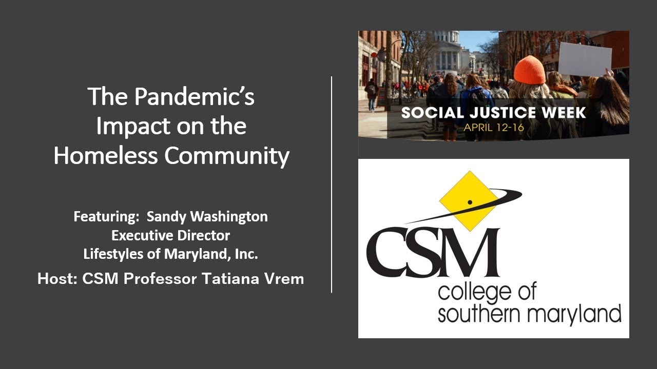 Social Justice Week - The Pandemic’s Impact on the Homeless Community ...