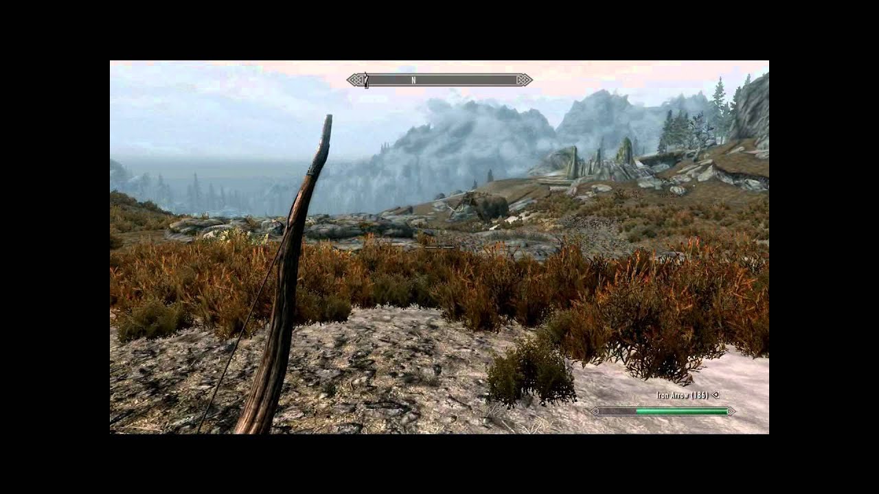 Skyrim : mammoth vs sabertooth tiger - YouTube