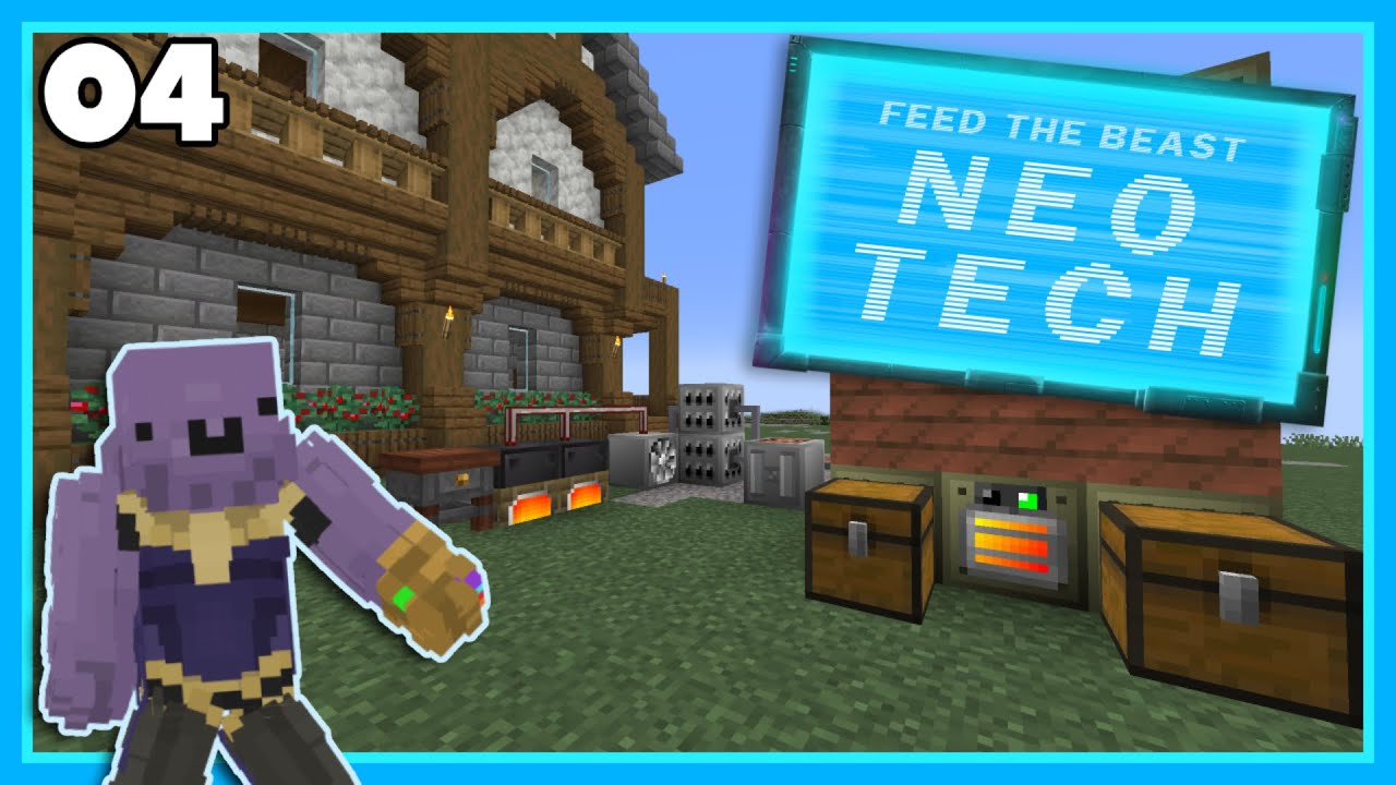 FTB NeoTech - Ep. 4 - Electric Blast Furnace & LV Age Progression - YouTube
