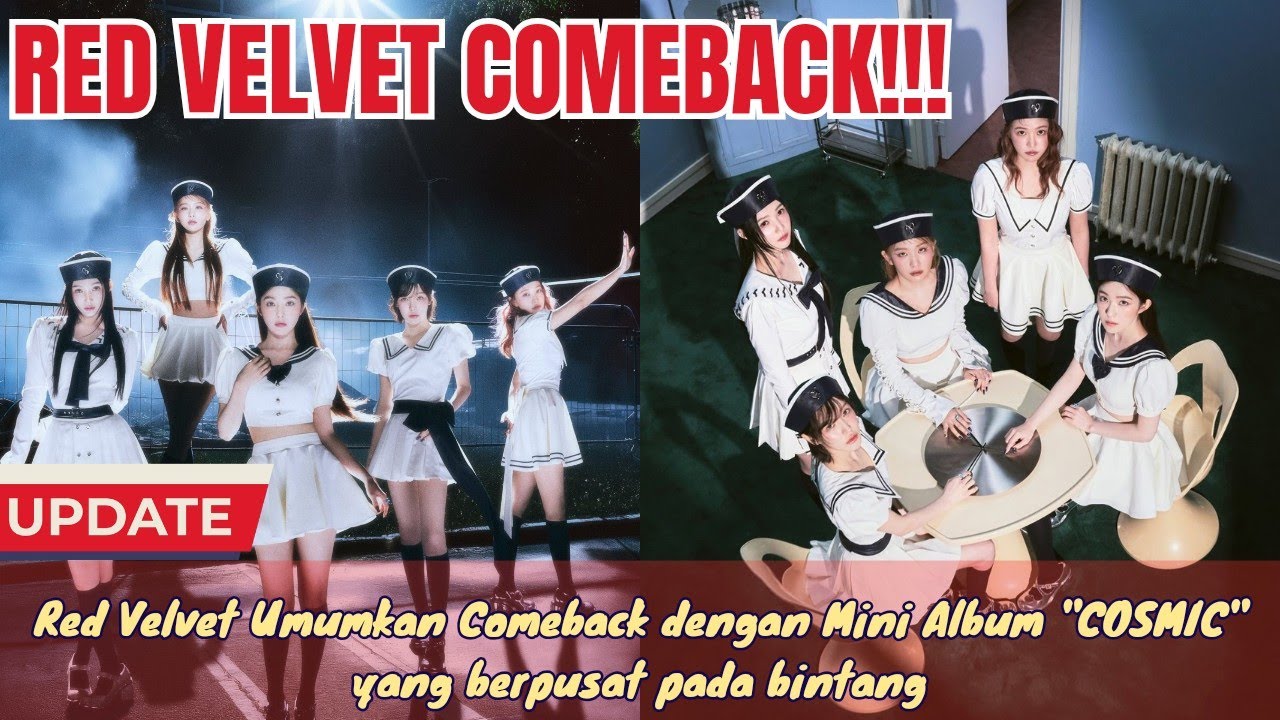 RED VELVET COMEBACK!!! RED VELVET UMUMKAN AKAN MERILIS MINI ALBUM KE ...