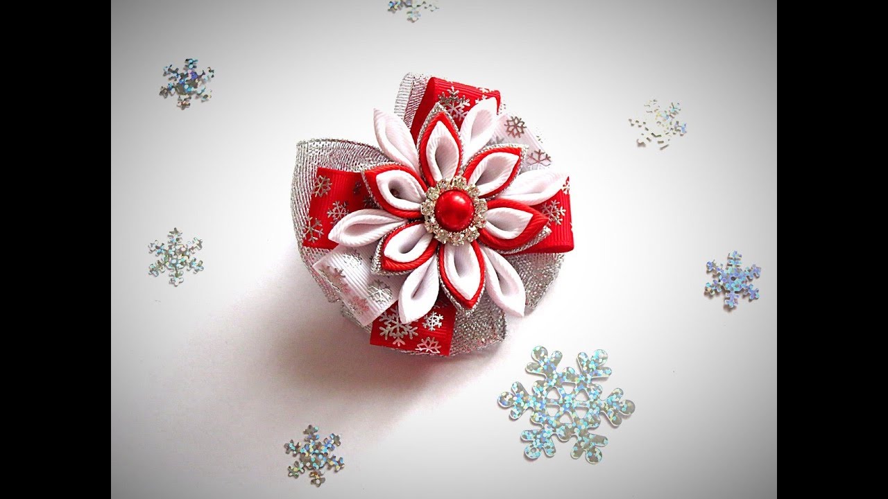 Бантик снежинка | МК от Noel | A bow is a snowflake.| MC DIY - YouTube