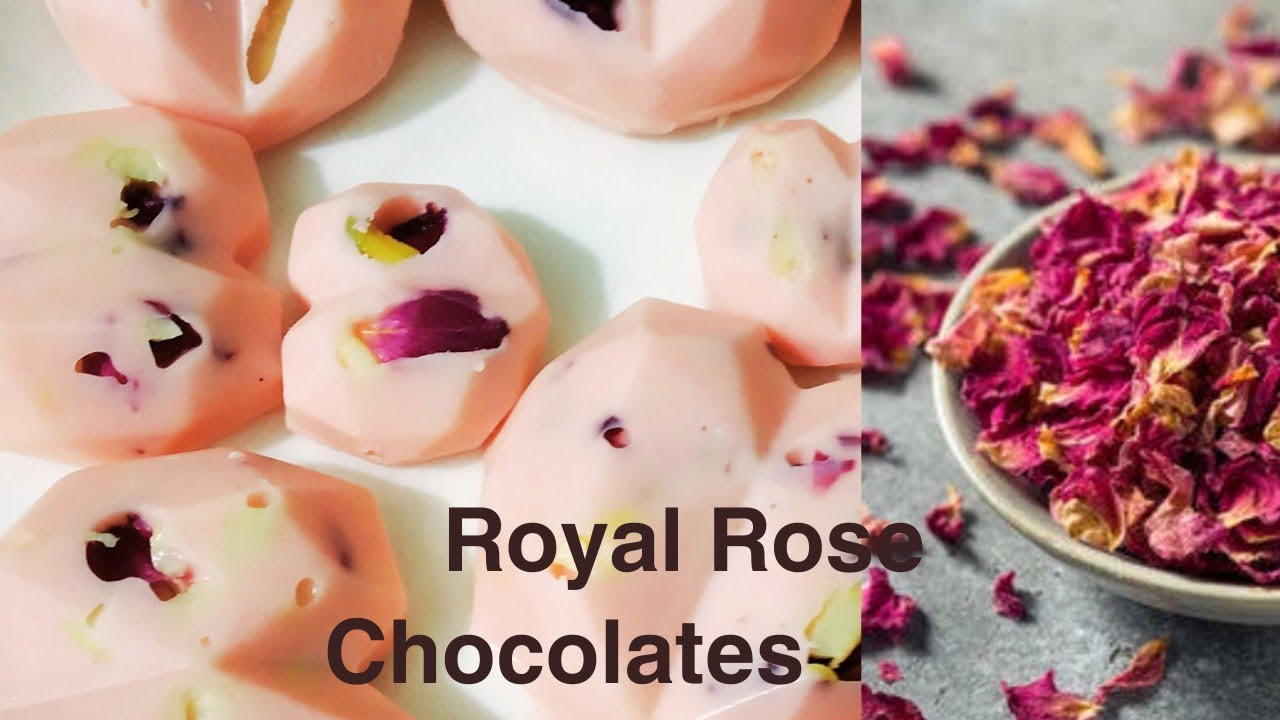 Royal Rose Chocolates/How to make Rose Chocolate/Homemade Chocolate ...