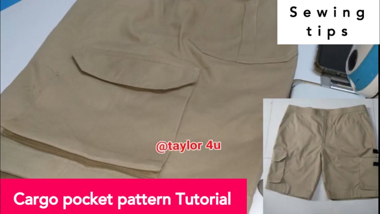 Easy to Create box pocket | sewing Garment Cotton or denim cargo pocket ...
