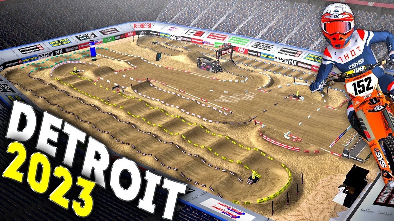 2023 Detroit Supercross Track Preview - MX Simulator - YouTube
