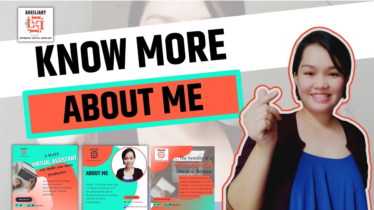 Know More About Me - Virtual Assistant Video Resume - YouTube