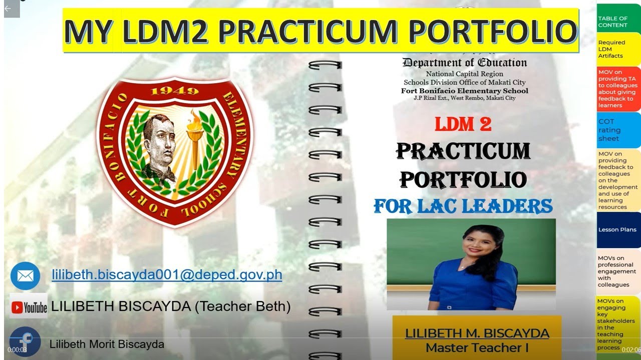 MY LDM2 PRACTICUM PORTFOLIO (WITH ARTIFACTS & ANNOTATIONS) - YouTube