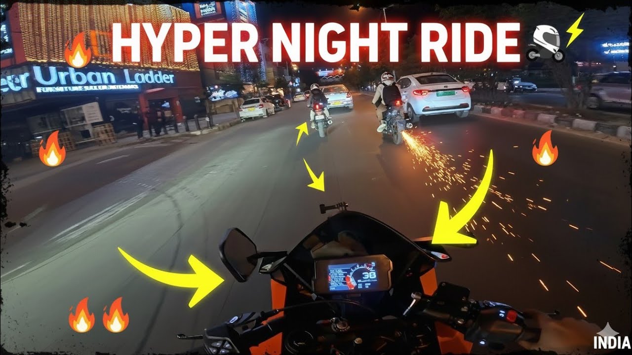 Hyper Night Ride 🔥 Guys Night Sach Ma Danger Ha☠️👈 - YouTube