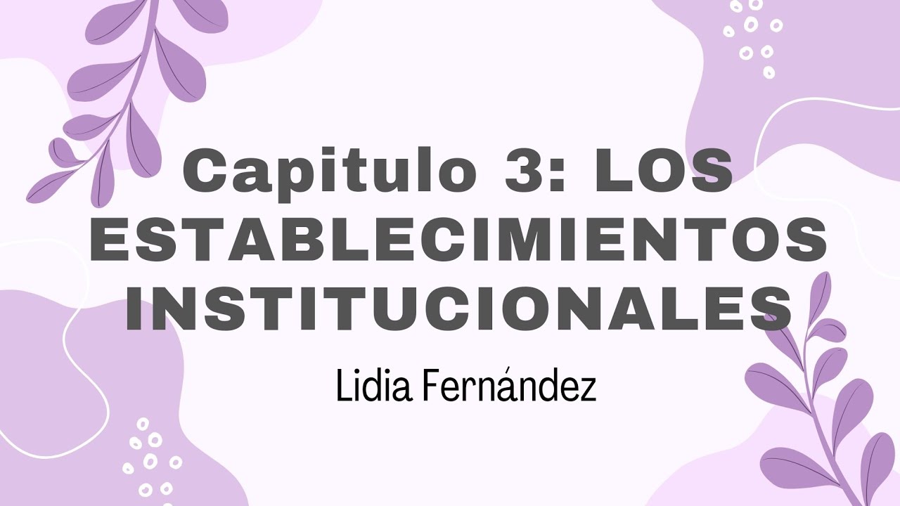 CAPÍTULO 3 de "El análisis de lo institucional en la escuela" por Lidia ...