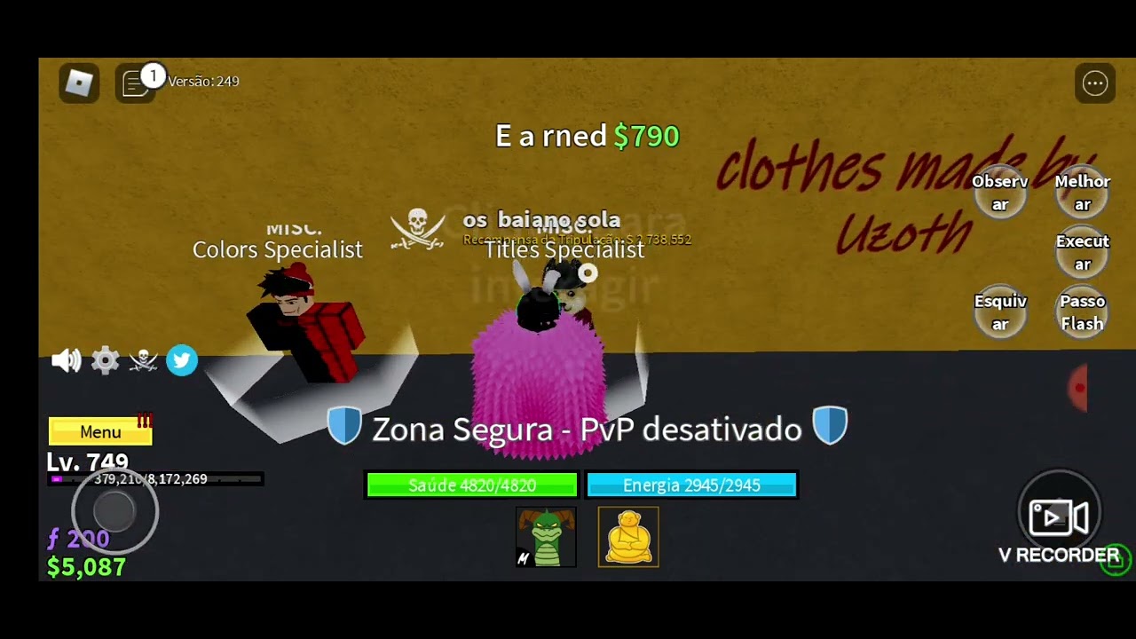 girando fruta no blox fruit sea 2 e mostrando como pega um title com ...