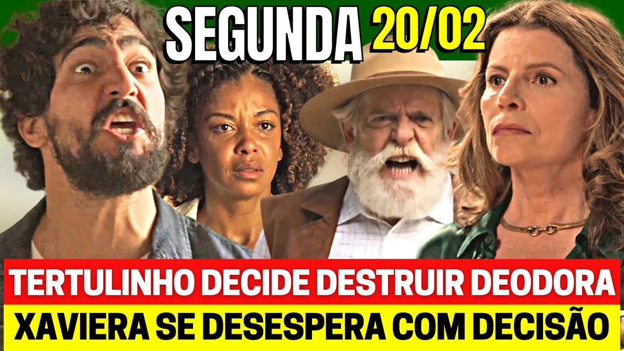 Mar Do SertÃo Capítulo De Hoje Segunda 20 02 Resumo Da Novela Das 6