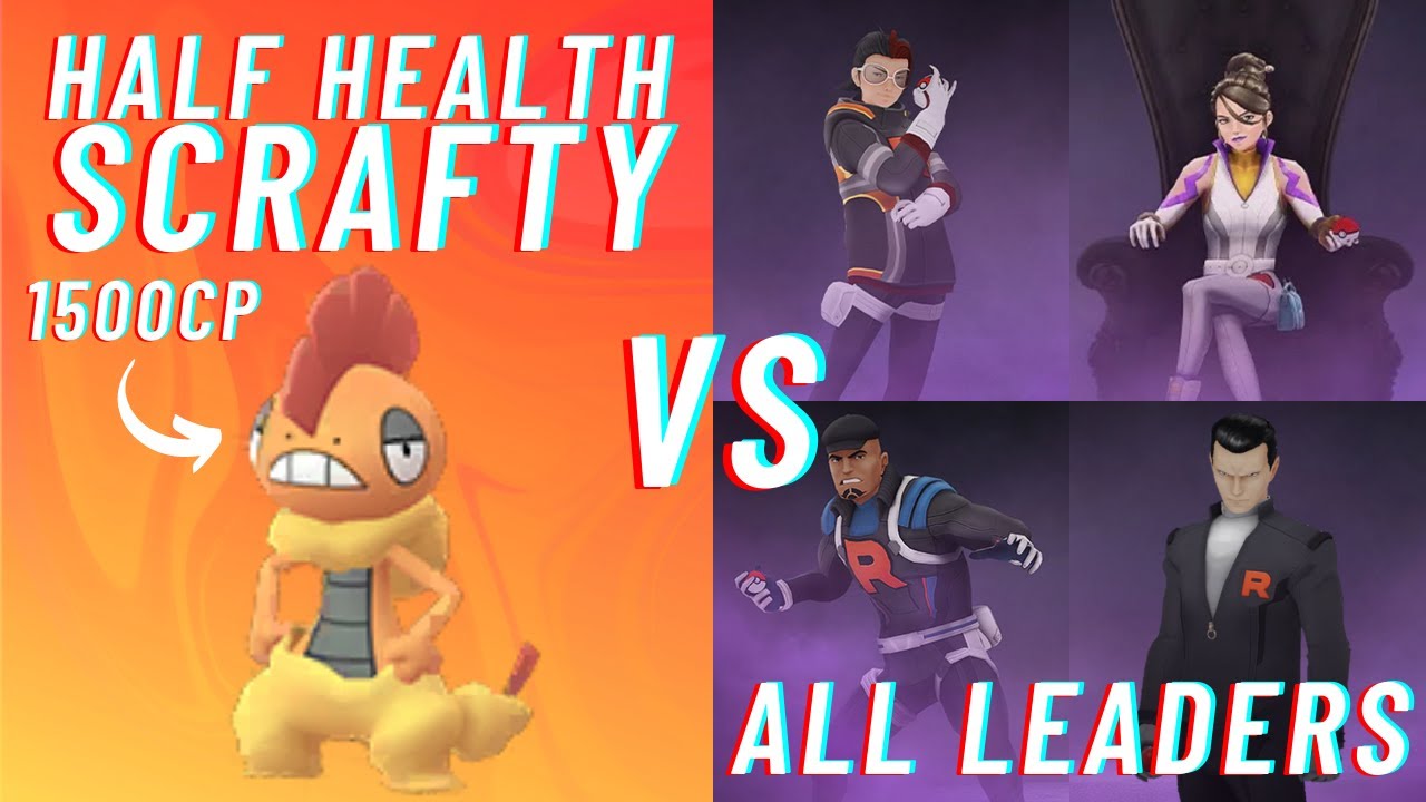 ONE HALF HEALTH GREAT LEAGUE SCRAFTY VS ALL LEADERS & GIOVANNI - YouTube
