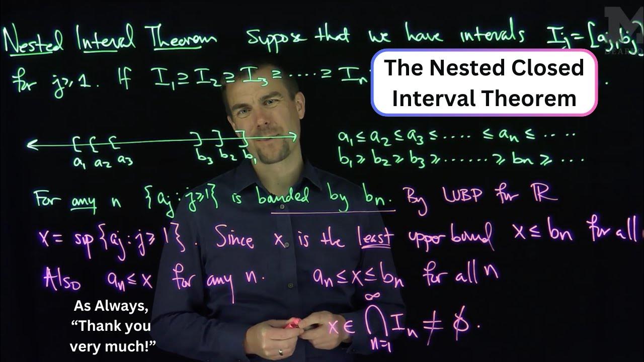 The Nested Interval Theorem - YouTube