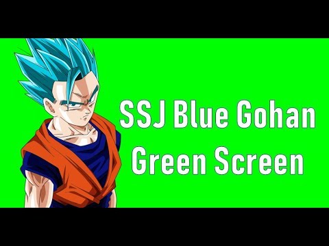 Gohan SSJ Blue Green Screen - YouTube