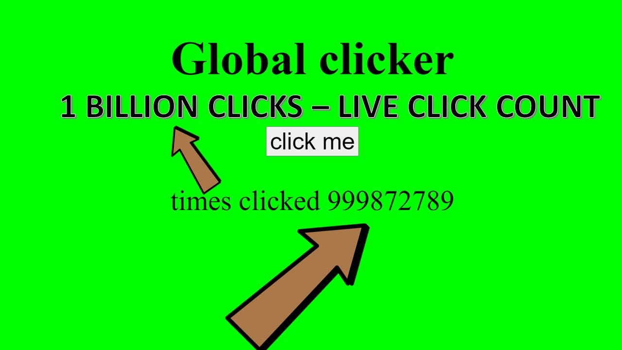 Global Clicker - Live Click Count - YouTube