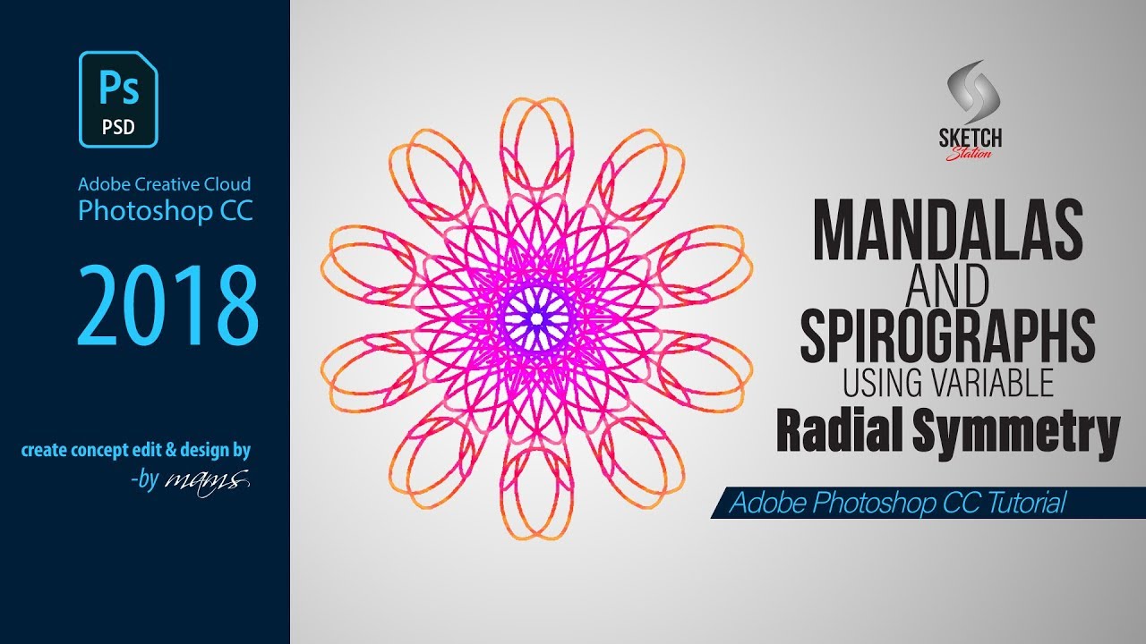 Mandalas-Spirograph Using Variable Radial Symmetry | Photoshop CC ...