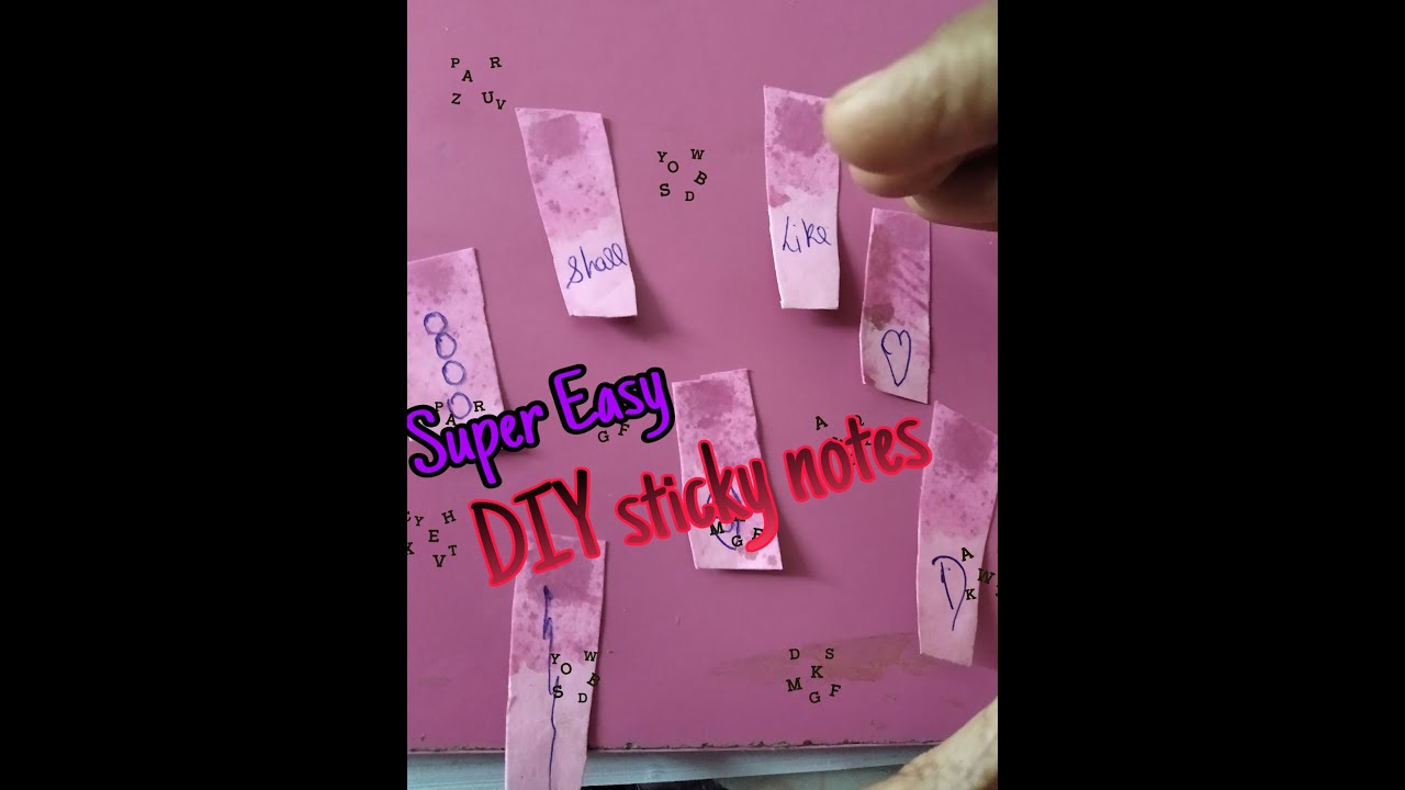 DIY sticky notes| Super Easy | With glue - YouTube